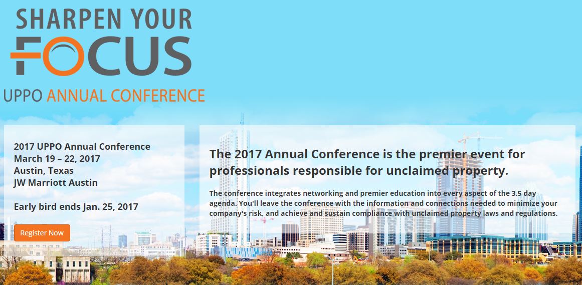 2017 UPPO ANNUAL CONFERENCE - Dunbar Group